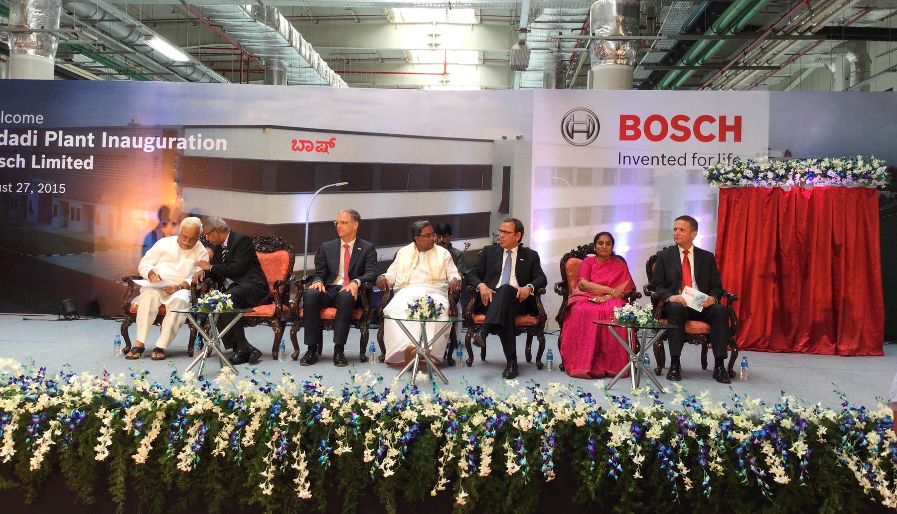 Bosch opens new plant in Bidadi, its 14h in India and 5th in Karnataka ...