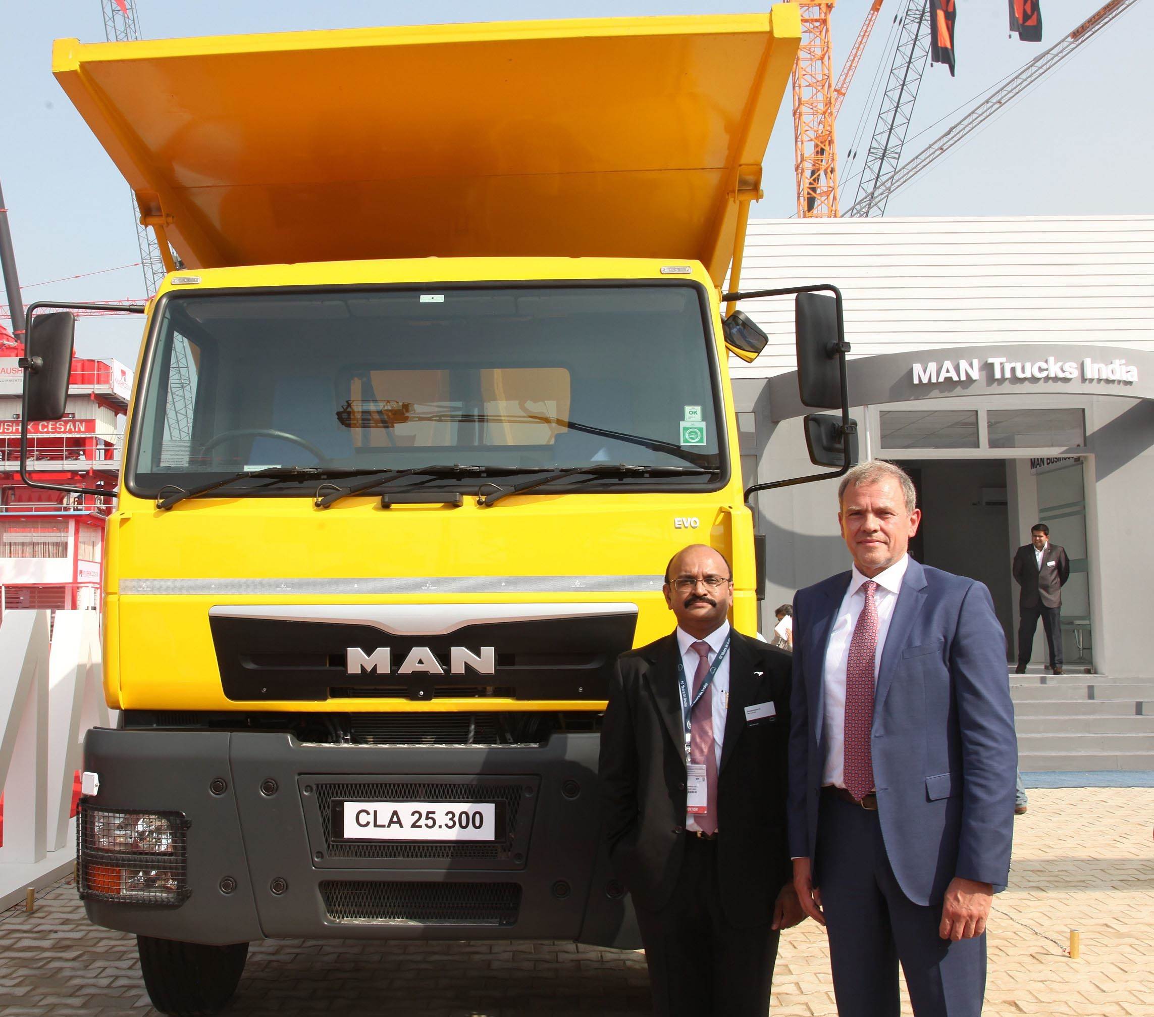 MAN Trucks India unveils CLA EVO HCV range for construction and trailer ...