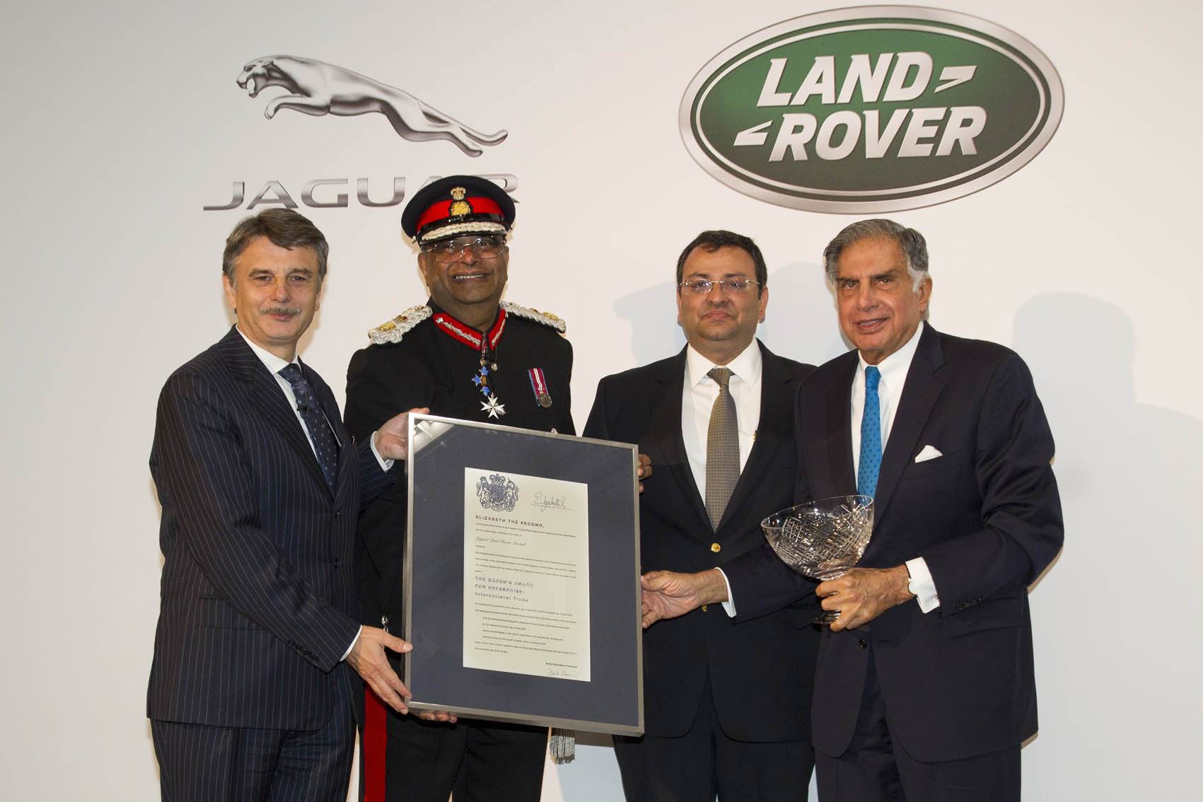 Jaguar Land Rover receives 2014 Queen's Award for enterprise in global ...