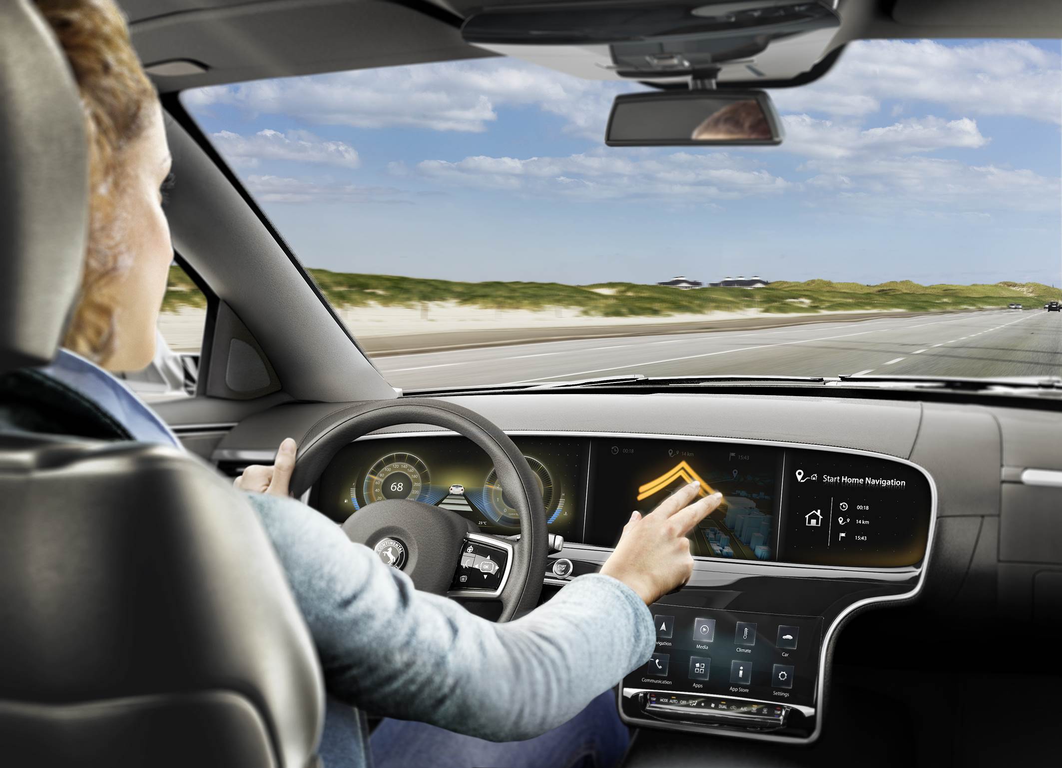 Combining gestures and touchscreen enables safer driving | Autocar ...