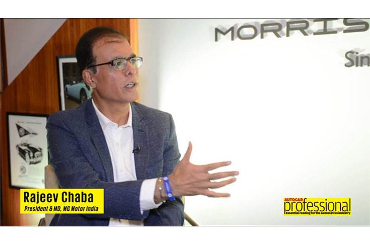 MG Motor India's Rajeev Chaba | Interview | Autocar Professional ...