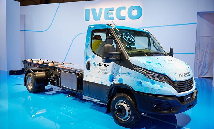 Iveco and Hyundai display co-developed fuel cell large van at IAA ...