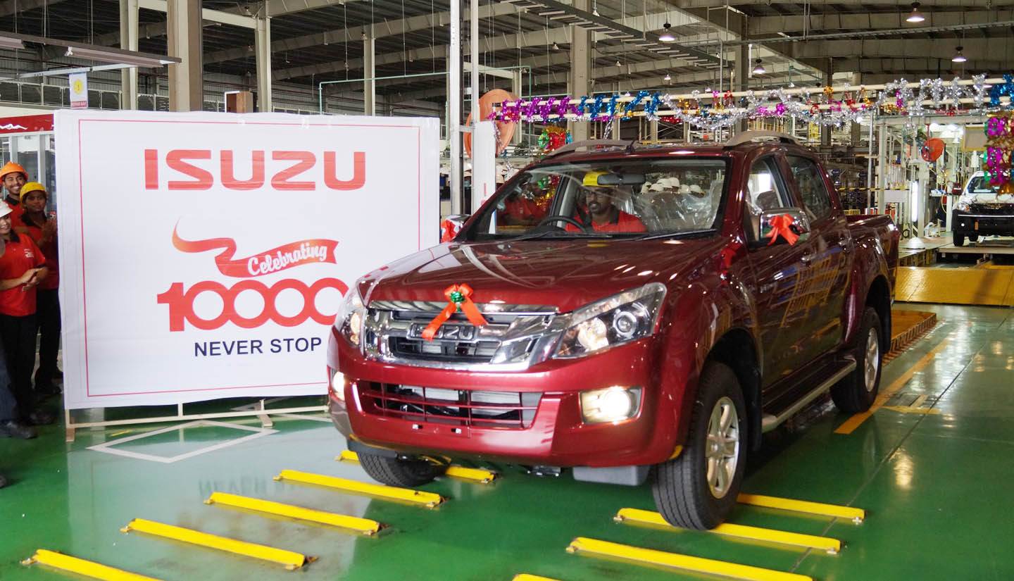 Isuzu Motors India's 10,000th vehicle rolls out from SriCity plant ...